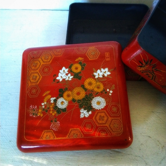 Vintage | Accents | Vintage Red Laquer Chinese Box | Poshmark